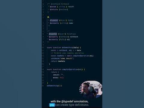 "Type-checking your Code Without Typescript? JSDoc Can Do That!" - YouTube