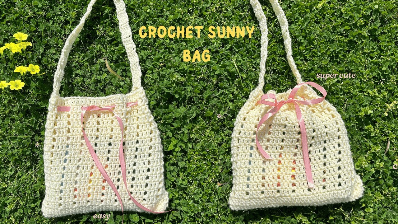 Sunny bag tutorial | beginner project | super cute and easy - YouTube
