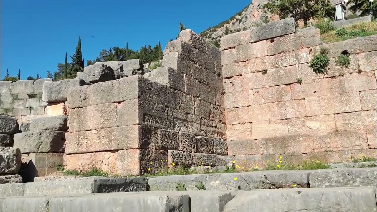 Delphi, the Pythia oracle seat - YouTube