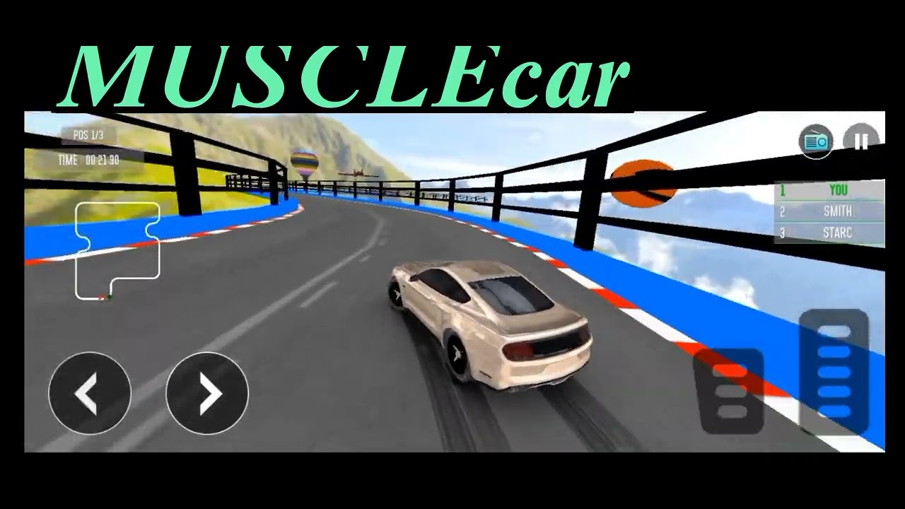 Bermain Game MOBIL SPORT | MuscleCar Stunts Warna Coklat Muda - YouTube