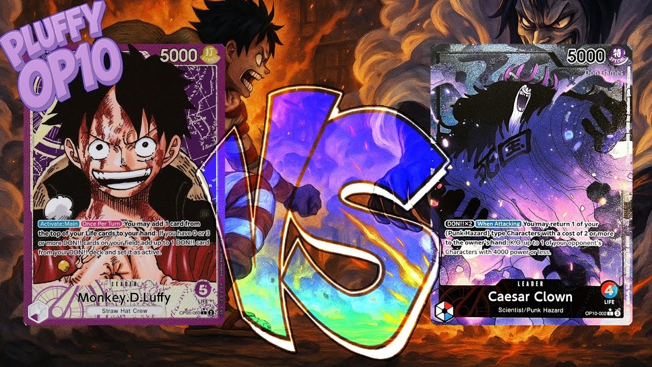 (OP10) Pluffy vs Caesar Clown! GGB Locals Round 4! OPTCG POV - YouTube