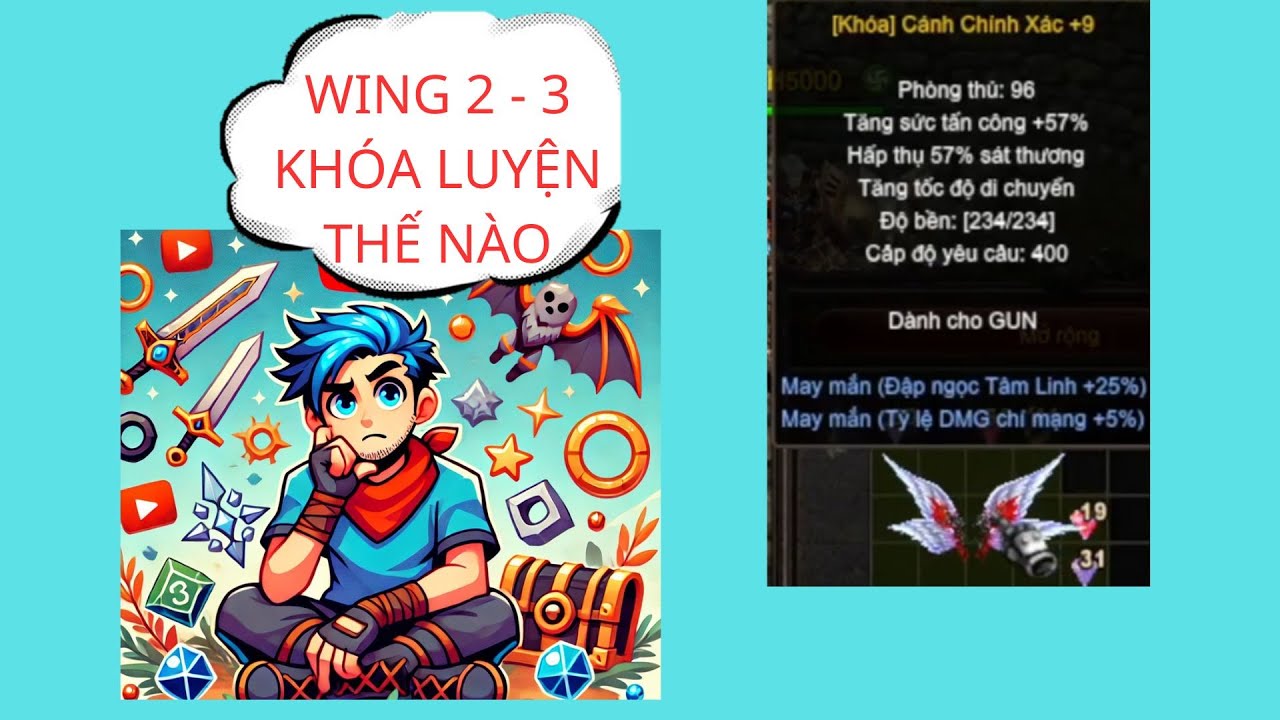Hướng dẫn Wing 2 , Wing 3 khóa Mu SS20 - YouTube