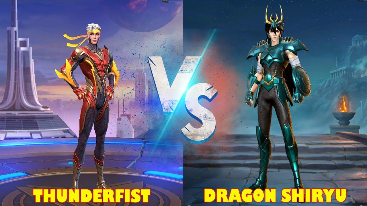 CHOU DRAGON SHIRYU VS CHOU THUNDERFIST MOBILE LEGEND - YouTube