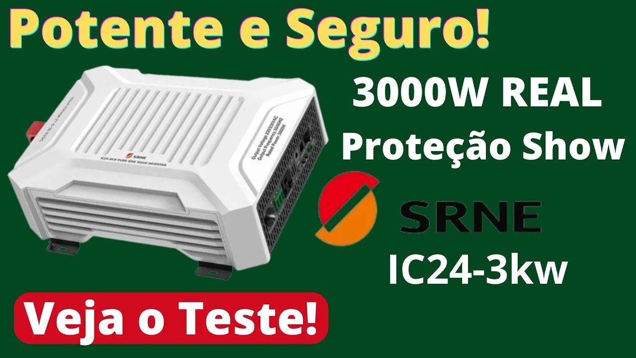 Inversor Tecnológico IC24-3kw SRNE OFF-GRID Solar - YouTube