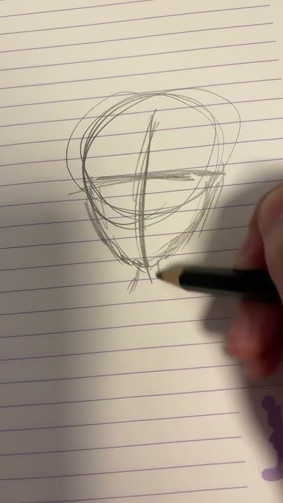 Easy way to draw a face - YouTube