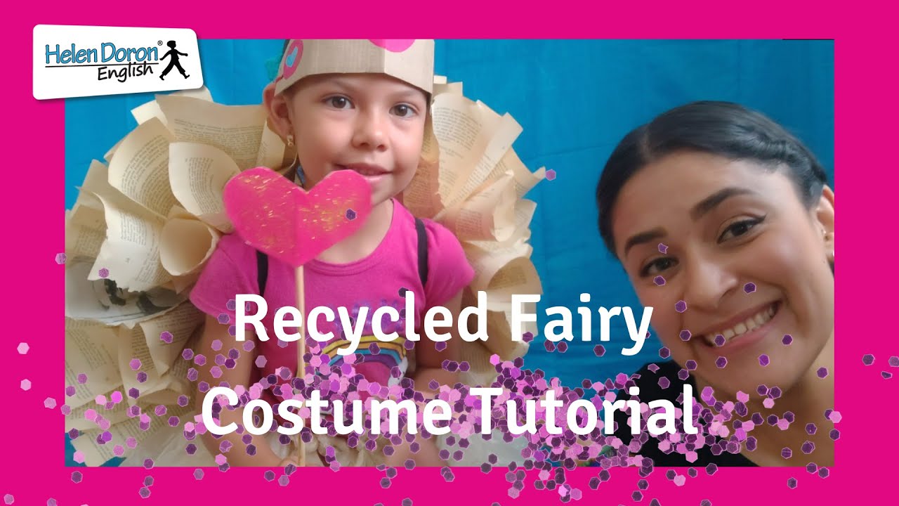 Book Fairy Recycled Costume Tutorial - YouTube