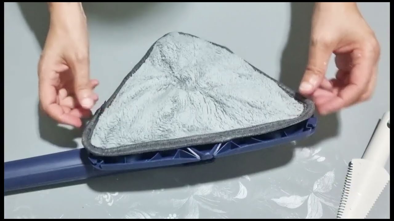 COMO MONTAR A MOPA DE MICROFIBRA TRIANGULAR DE LIMPEZA ROTATIVA PARA ...