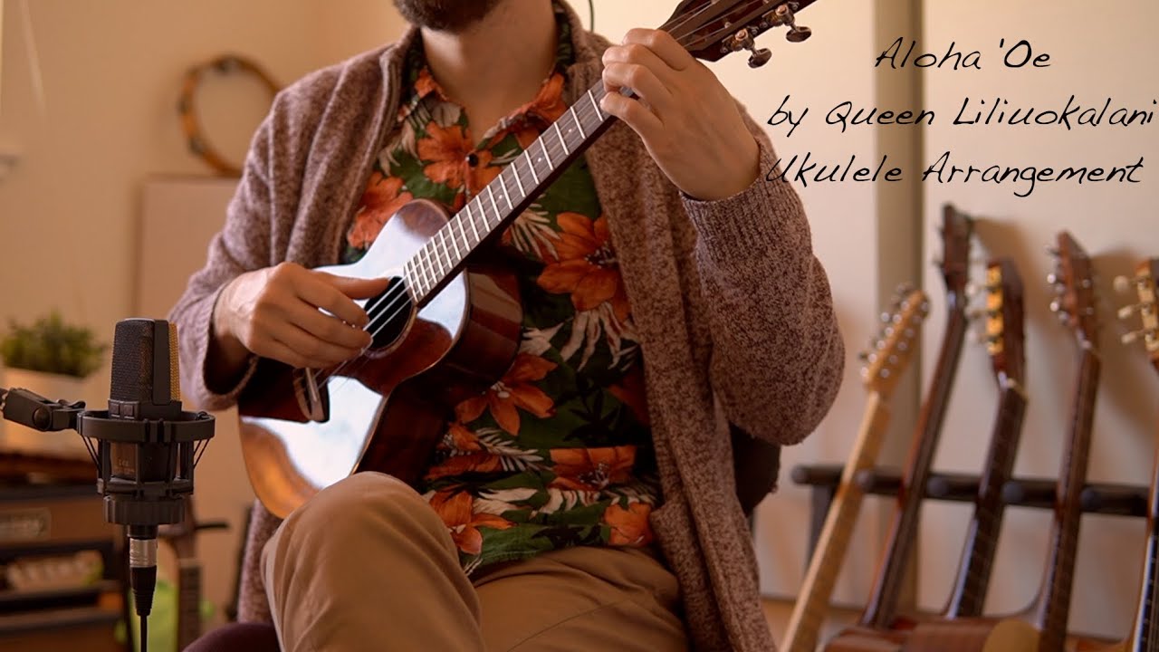Aloha 'Oe - Queen Lili'uokalani (ukulele Hawaiian music arrangement ...