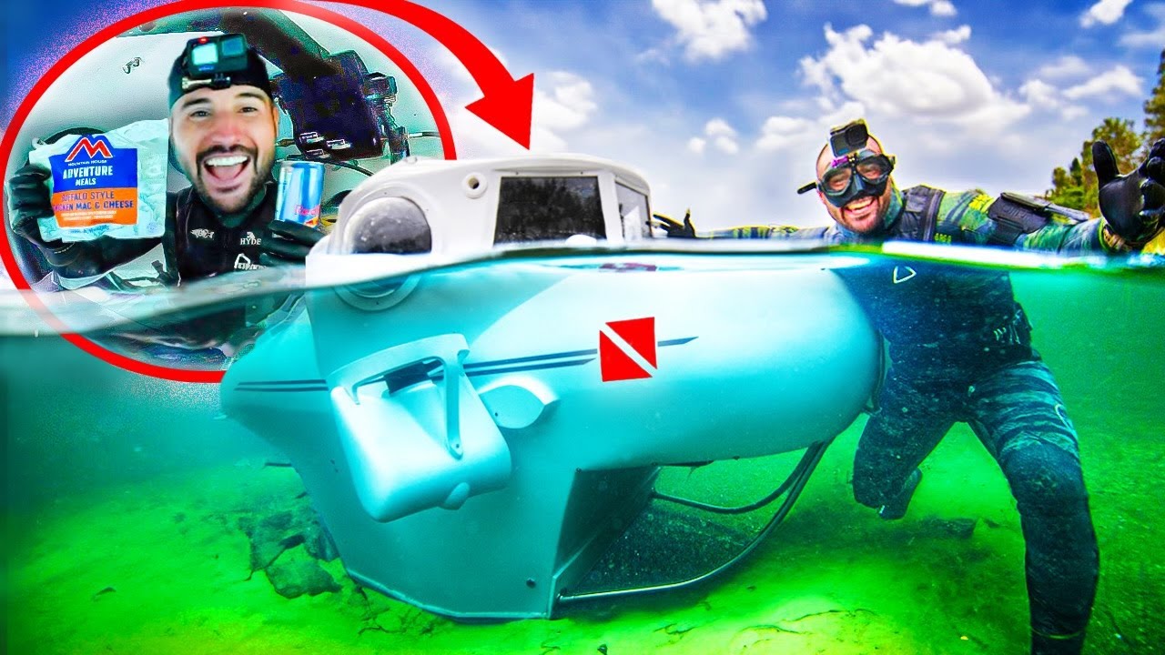Mini SUBMARINE Catch & Cook UNDERWATER! (New World Record!) - YouTube