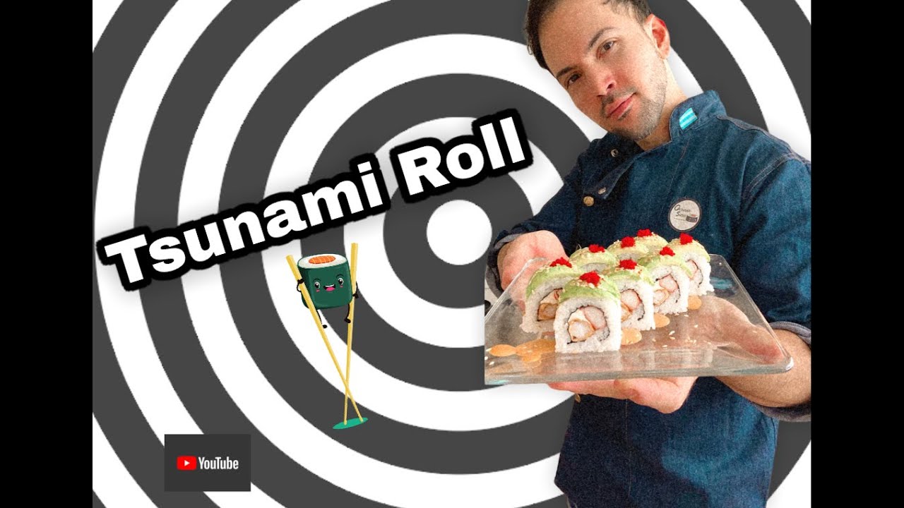 🍣 🥢 Como Hacer sushi Tsunami Roll | Sushi para Soprender a tus ...