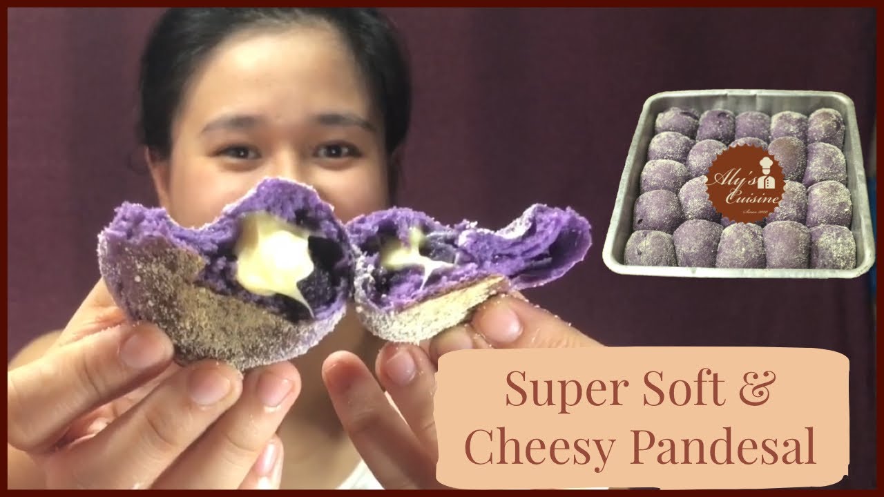UBE CHEESE PANDESAL: Soft and Cheesy Pandesal | ALYSCUISINE - YouTube