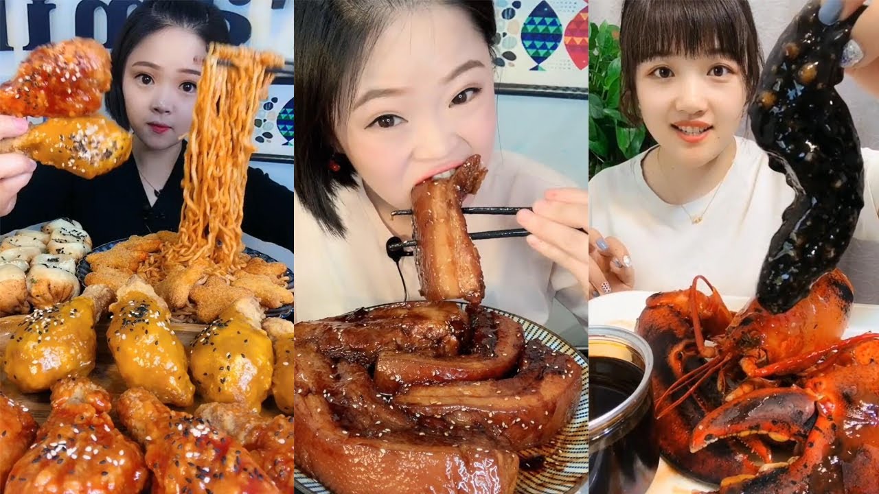 SATISFYING FOOD ASMR #25 Chinese Food！EATING SOUNDS! Very Satisfying ...