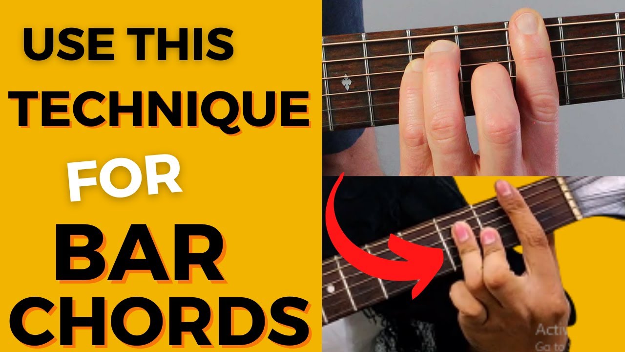 How to play Bar Chords Easily in Guitar | Bar chords made easy | Guitar ...