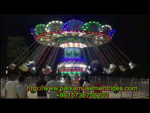 Amusement park rotary flying chair rides, head shaking flying chair ...