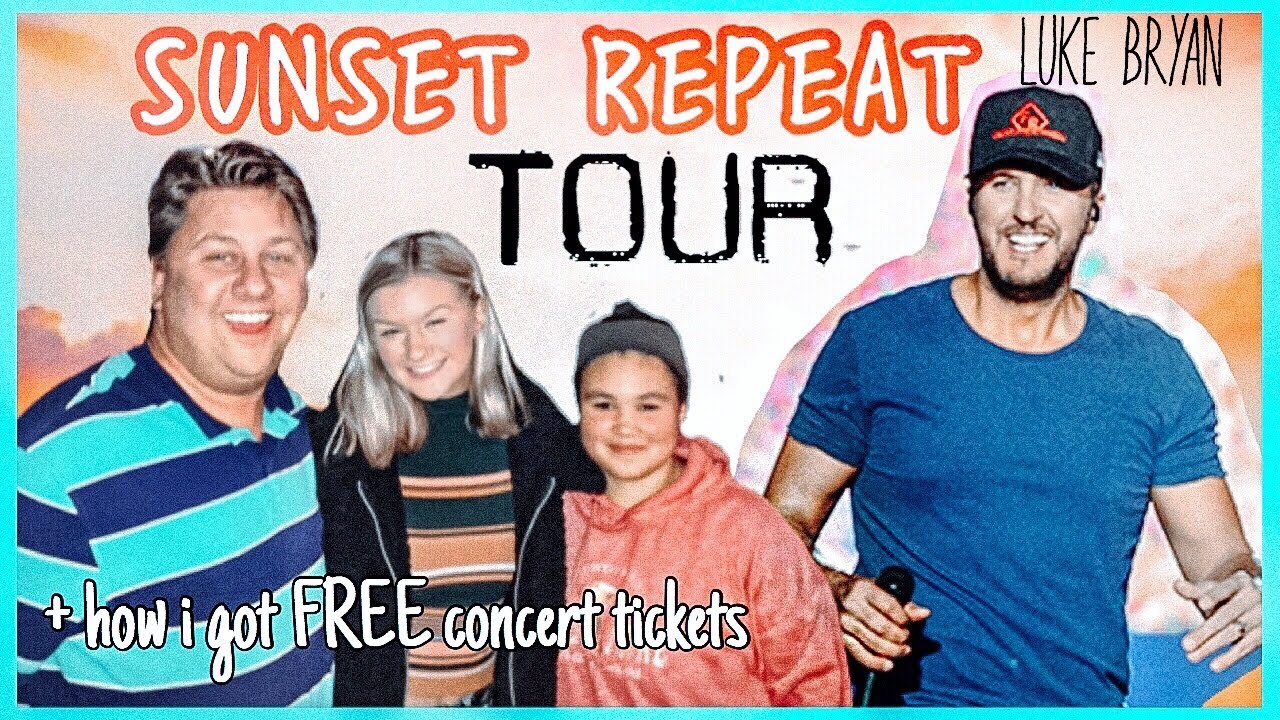how I got FREE CONCERT TICKETS to see Luke Bryan's Sunset Repeat Tour ...