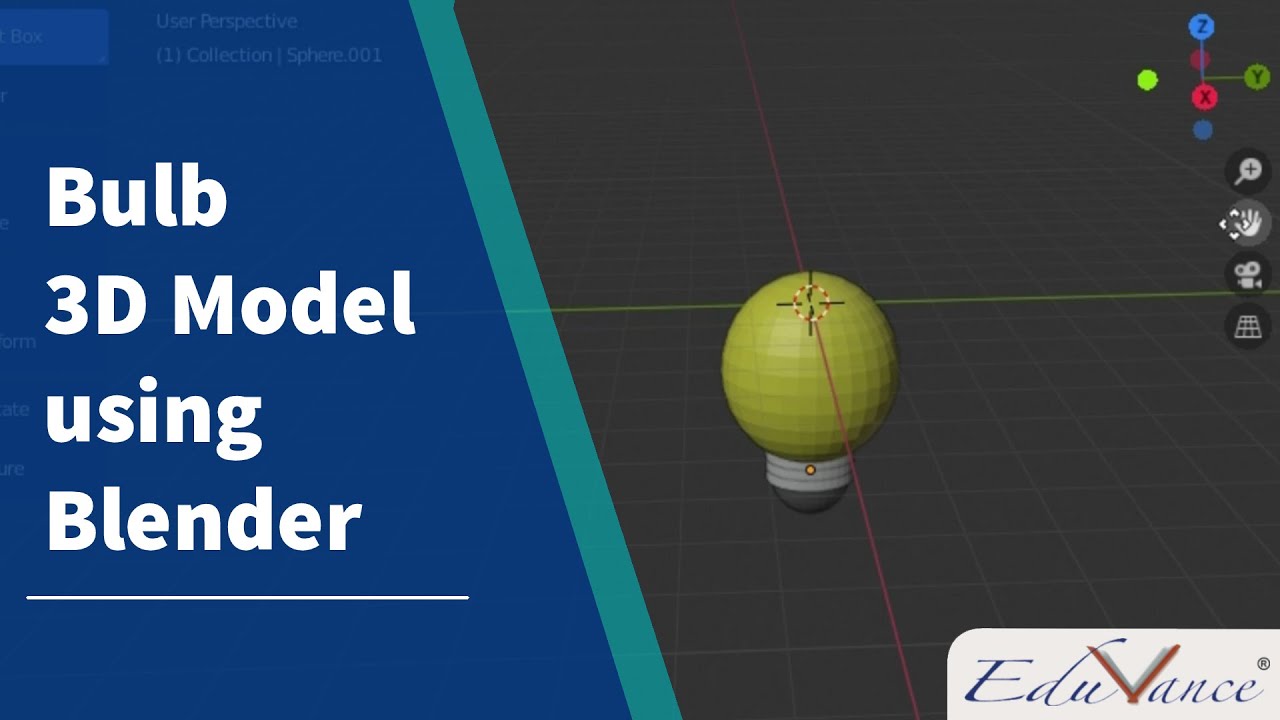 Creating 3D model of a Bulb using Blender - YouTube