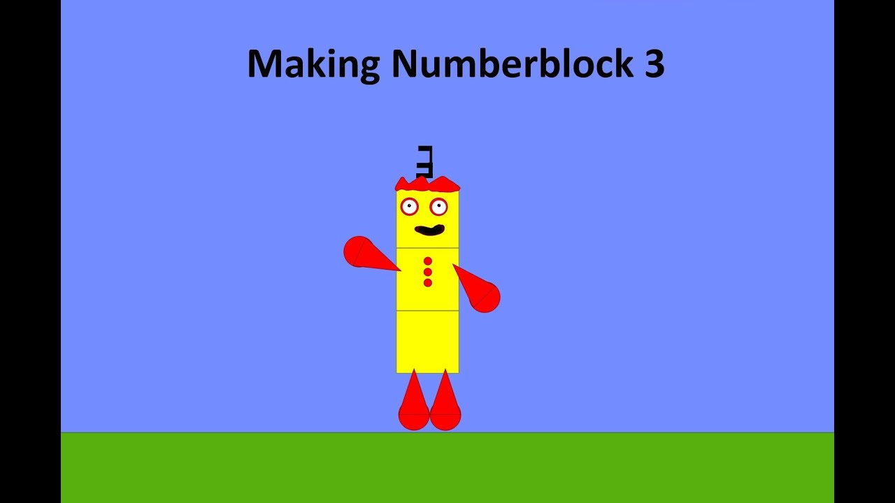 How to make numberblock 3 - YouTube