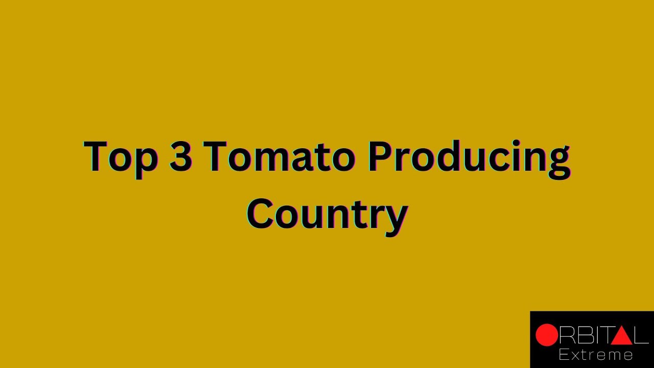 121. Top 3 Tomato Producing Country - YouTube