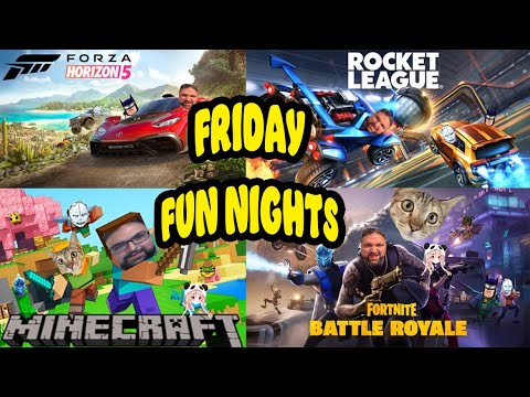 MINECRAFT | FORZA HORIZON 5 | FORTNITE | FRIDAY FUN NIGHTS W/ GAMER ...