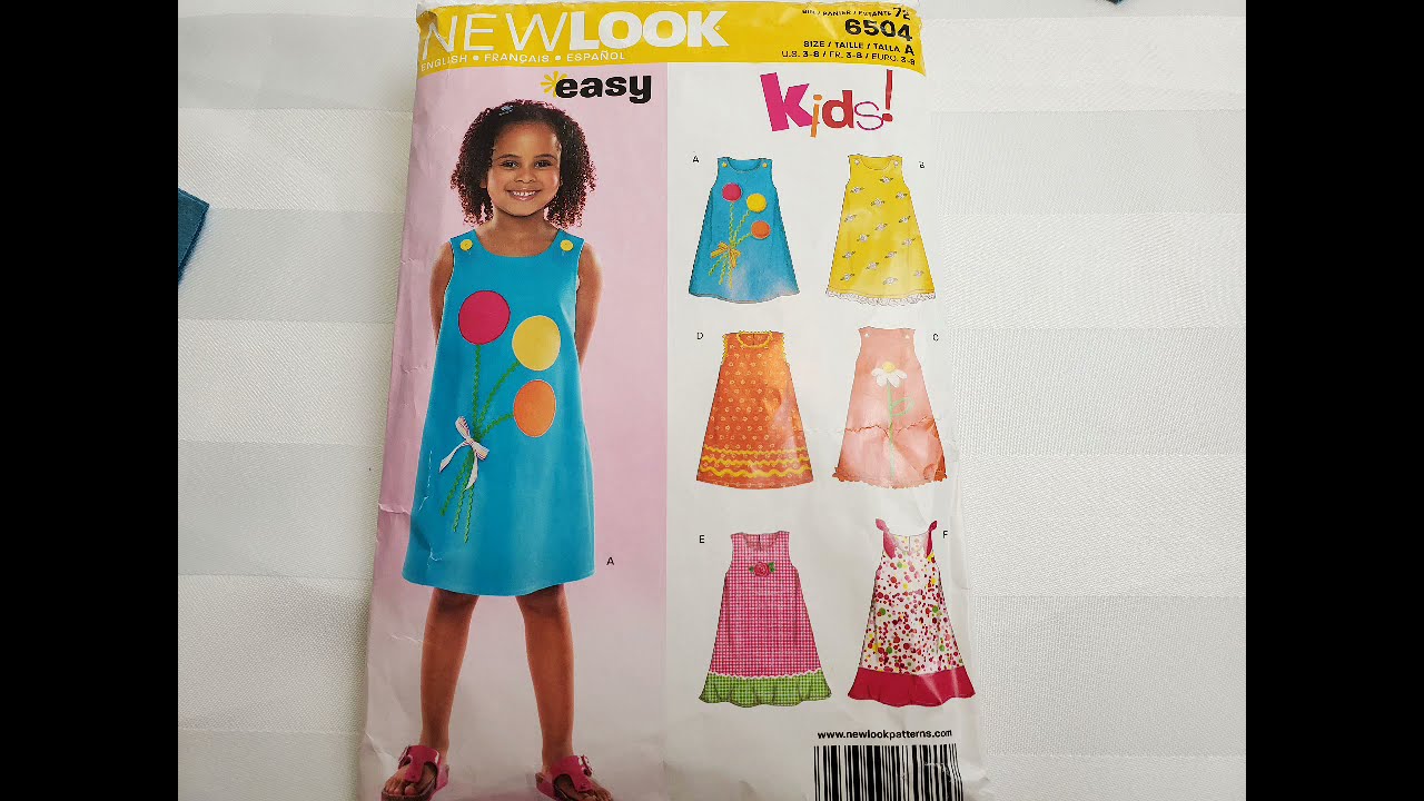 How to sew a simple dress using a pattern - YouTube