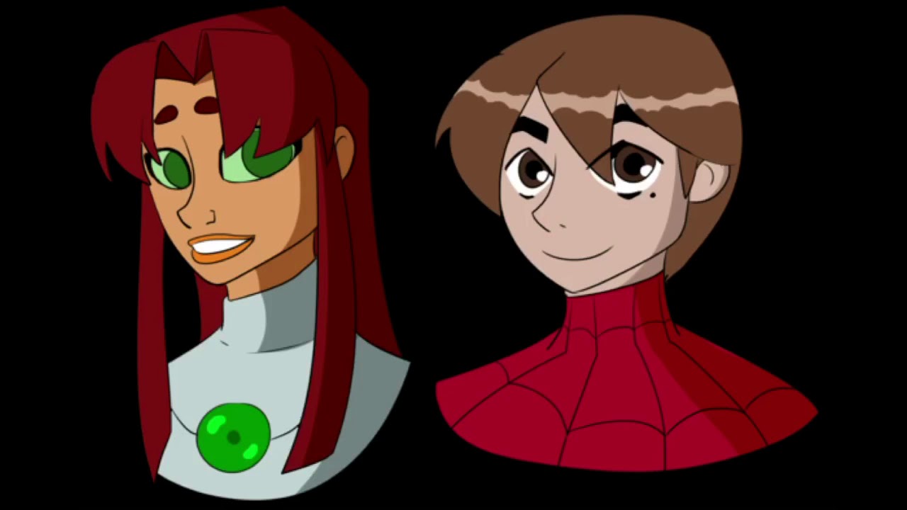 Spider man fan and raven and spider man and starfire - YouTube