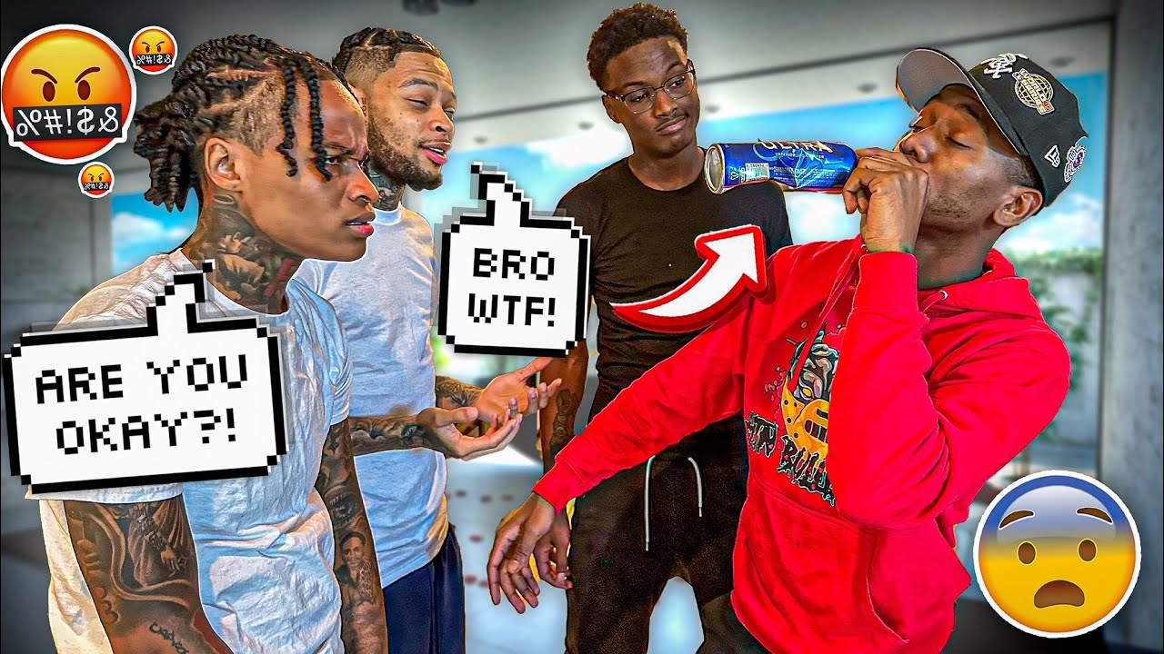 DRINKING BEER🍺 IN FRONT OF THE GANG TO GET THERE REACTION *They threw ...