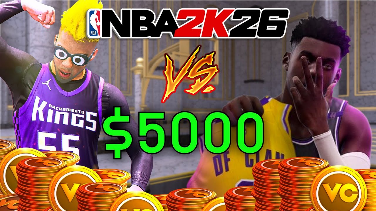 5000 Dollar Wager VS. Power DF! I RAGED in NBA 2K26!! - YouTube