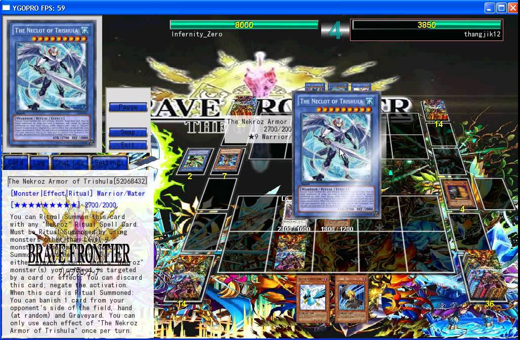 Brave Frontier Theme for YGOPro preview - Blackwing vs Nekroz match ...