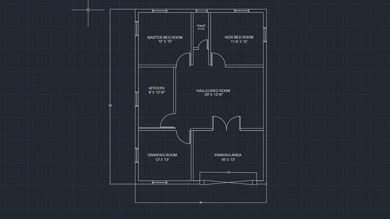 AutoCAD civil layout plan for beginners - YouTube