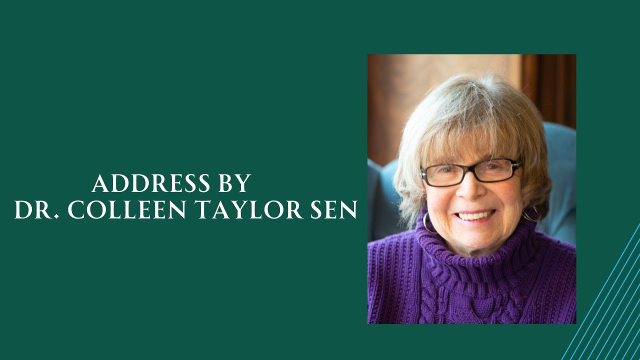 Address by Dr. Colleen Taylor Sen | ICA Weekend 2024 - YouTube
