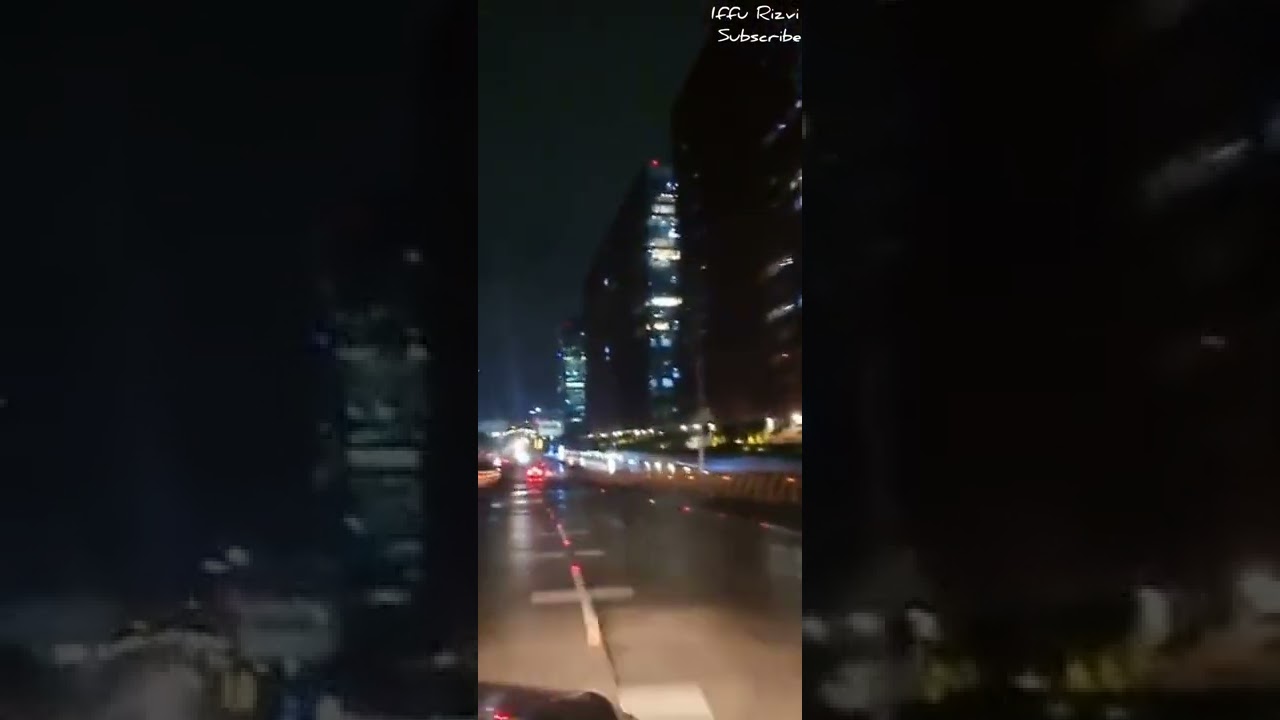 Night View Of Hyderabad Hi-tech City 🌃 - YouTube