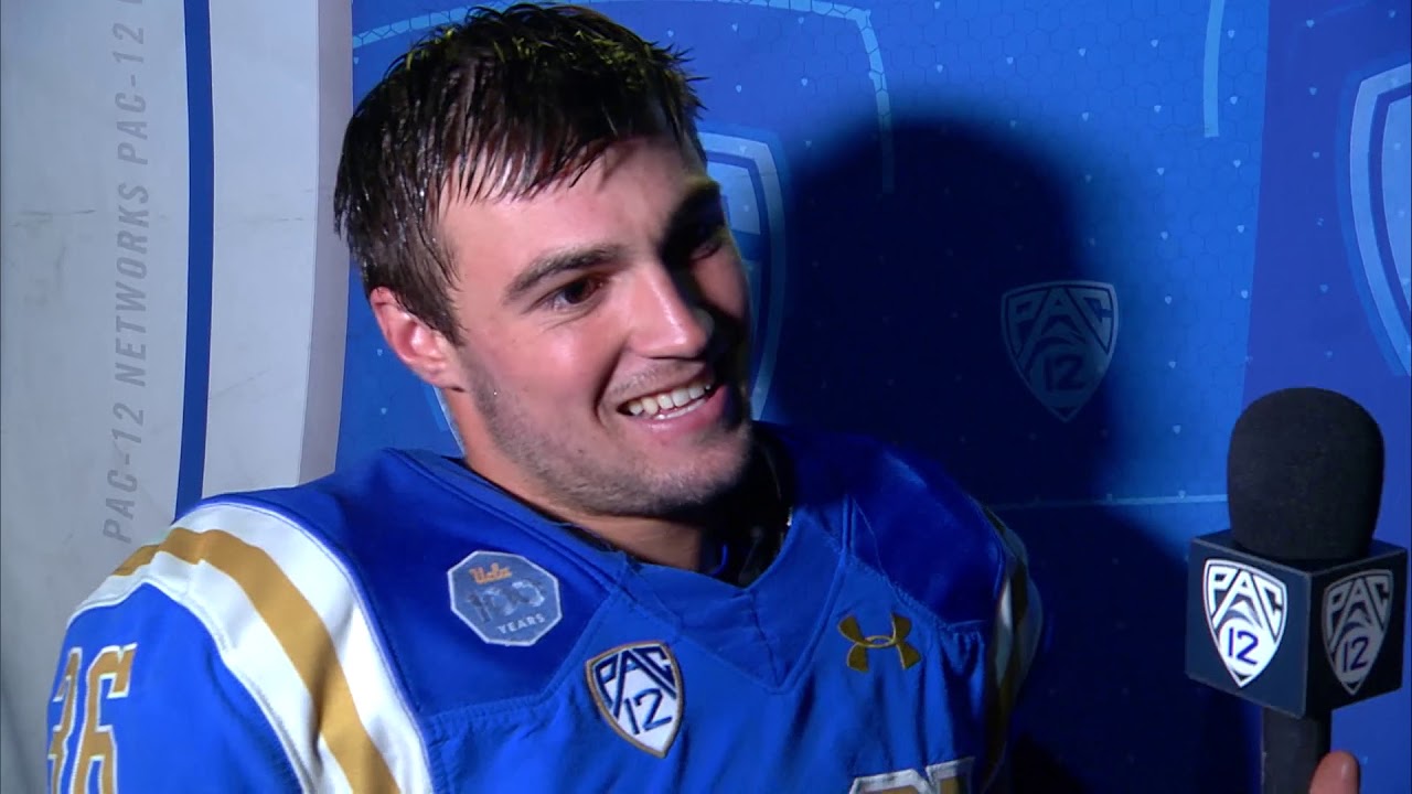 Ethan Fernea 'went numb' after first career touchdown for UCLA - YouTube