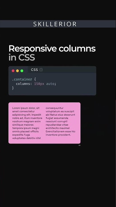 Responsive Columns - CSS Property Explained | #shorts - YouTube