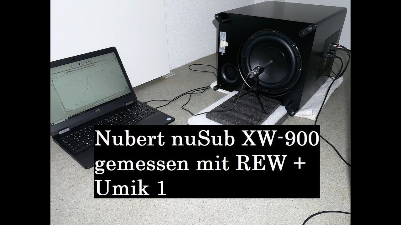 Nubert nuSub XW-900 - gemessen mit REW + Umik 1 - YouTube