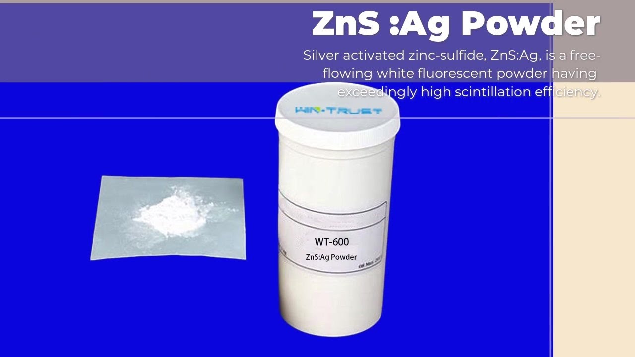 ZnS:Ag PHOSPHOR POWDER WT-600 for alpha detection - YouTube