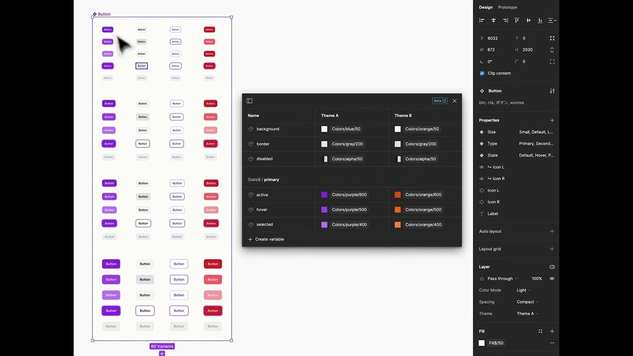 Customizing Button Variants with Variables in Figma - YouTube