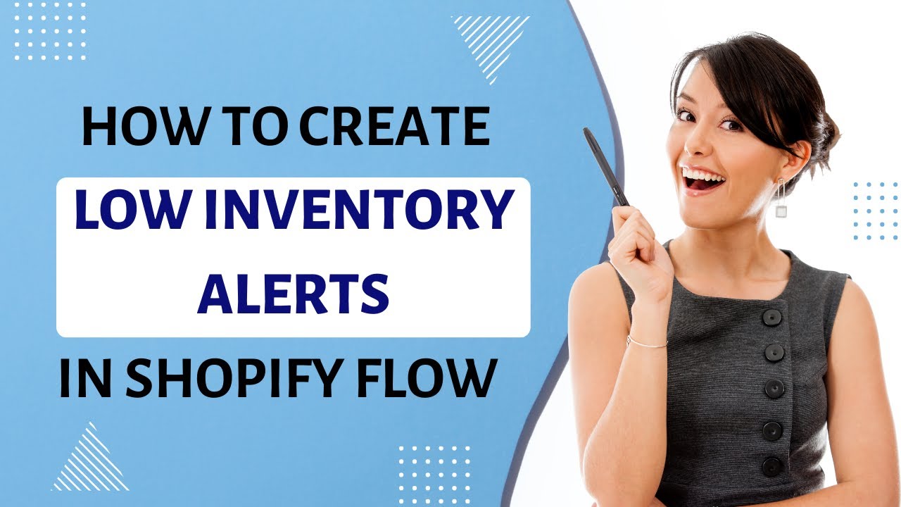 How to get low inventory alerts on Shopify | Shopify Flow - YouTube