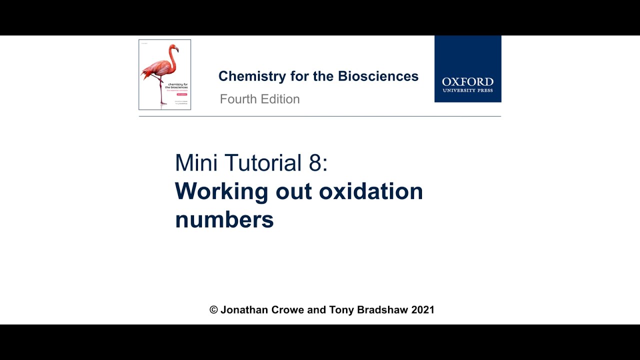 Mini Tutorial 8: Working out oxidation numbers - YouTube