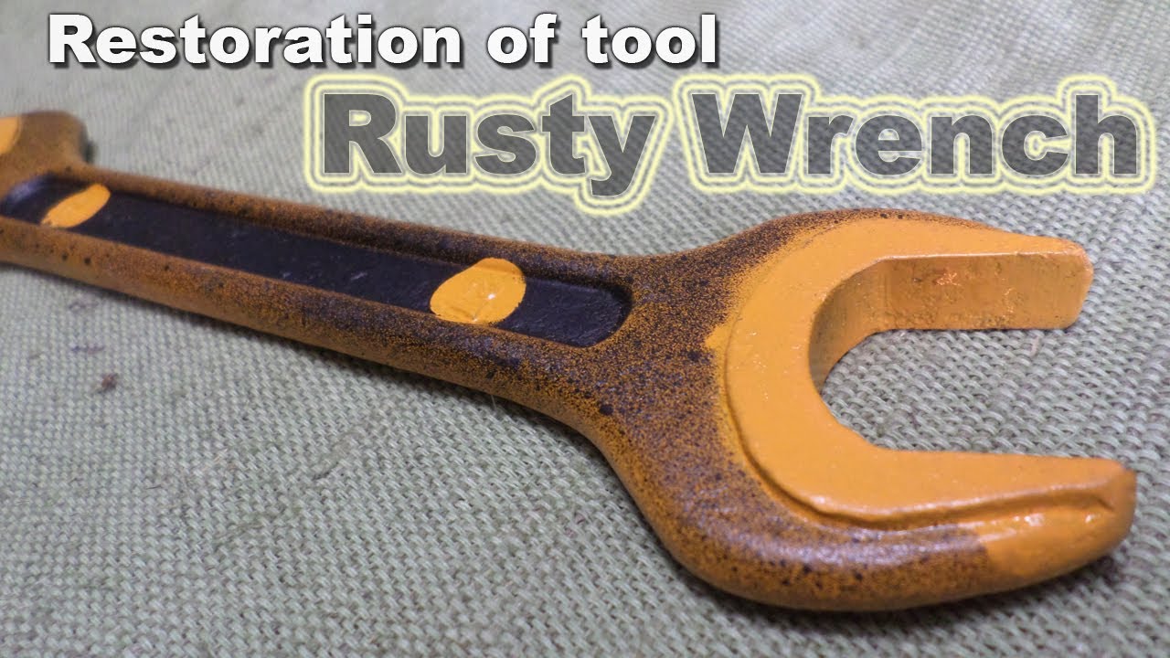 Recovering the rusty wrench in a rust recoveter (full) #restoration ...