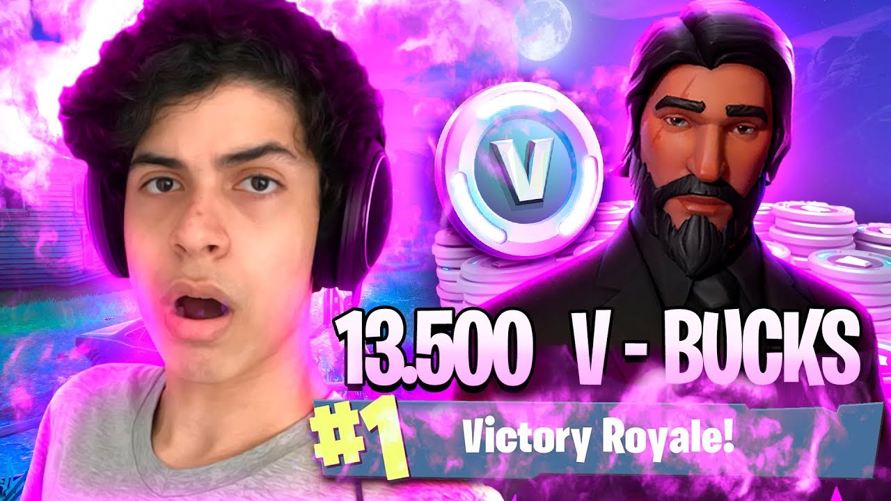 COMPREI 13.500 V-BUCKS - Fortnite ( Battle Royale ) - YouTube
