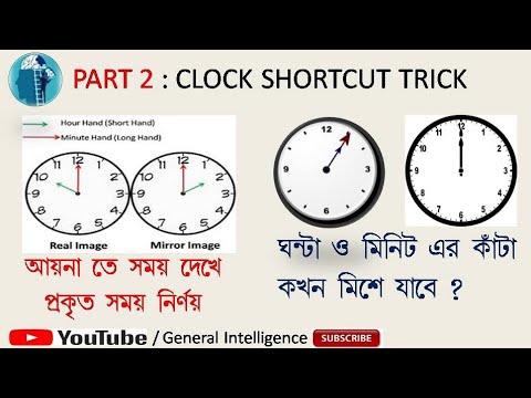 Clock Reasoning ।। Mirror Image ।। Clock Hands coincide - YouTube