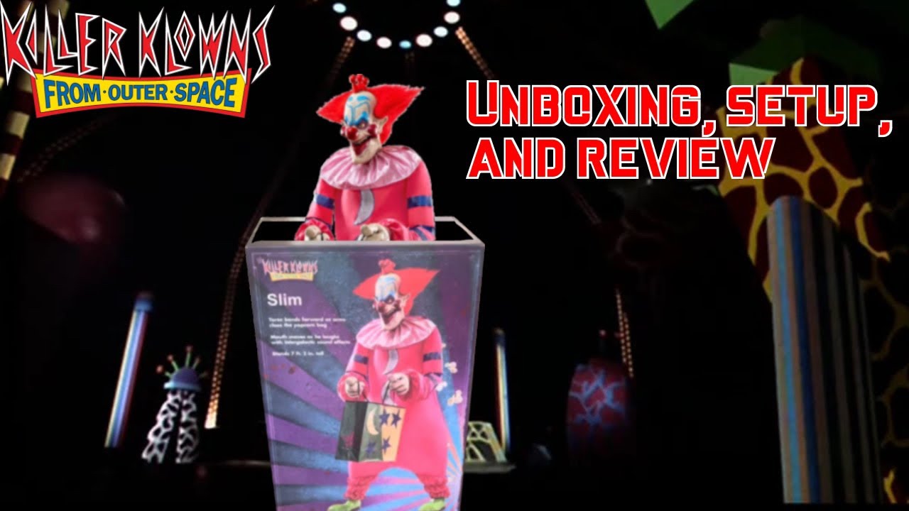 Spirit Halloween 2023 Slim Unboxing, Setup, and Review Killer Klowns From Outer Space ...