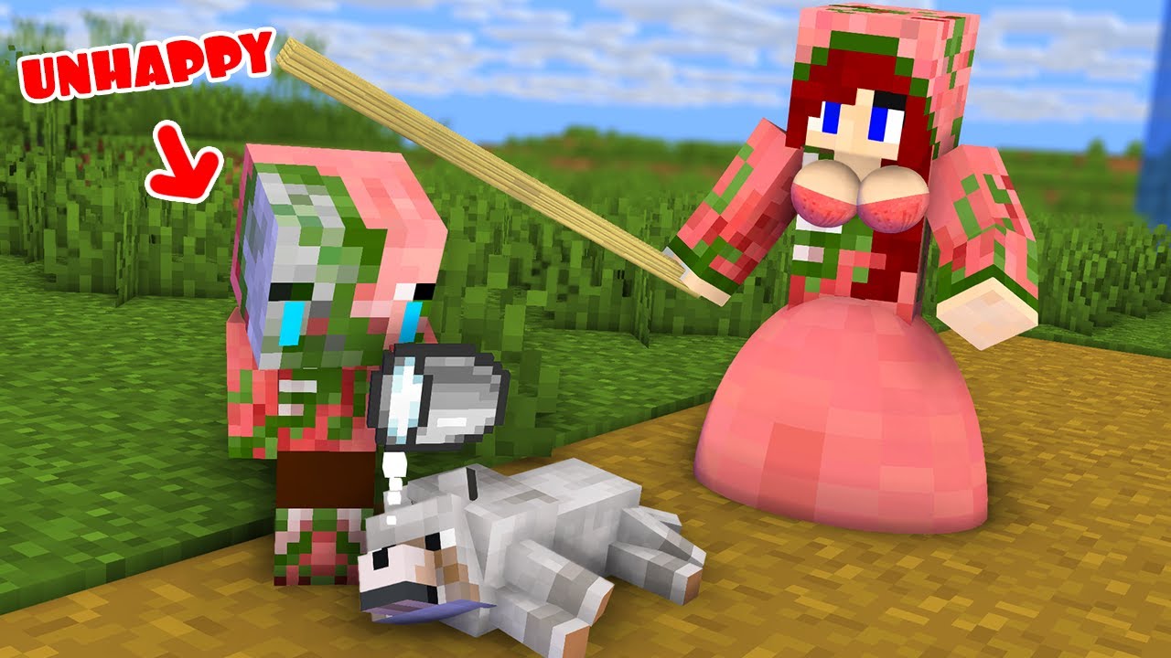 Monster School : Baby Pigman and Unhappy Family - Sad Story - Minecraft ...