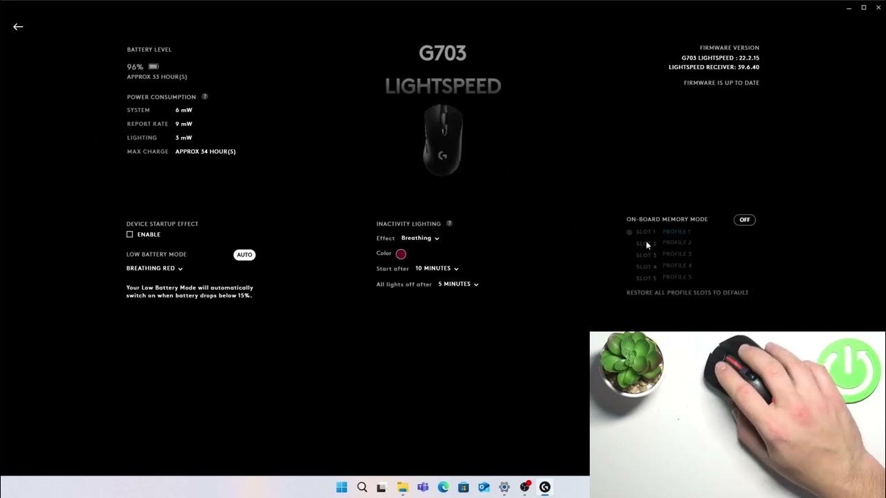 How to Change the Onboard Memory Mode in Logitech G703 - YouTube
