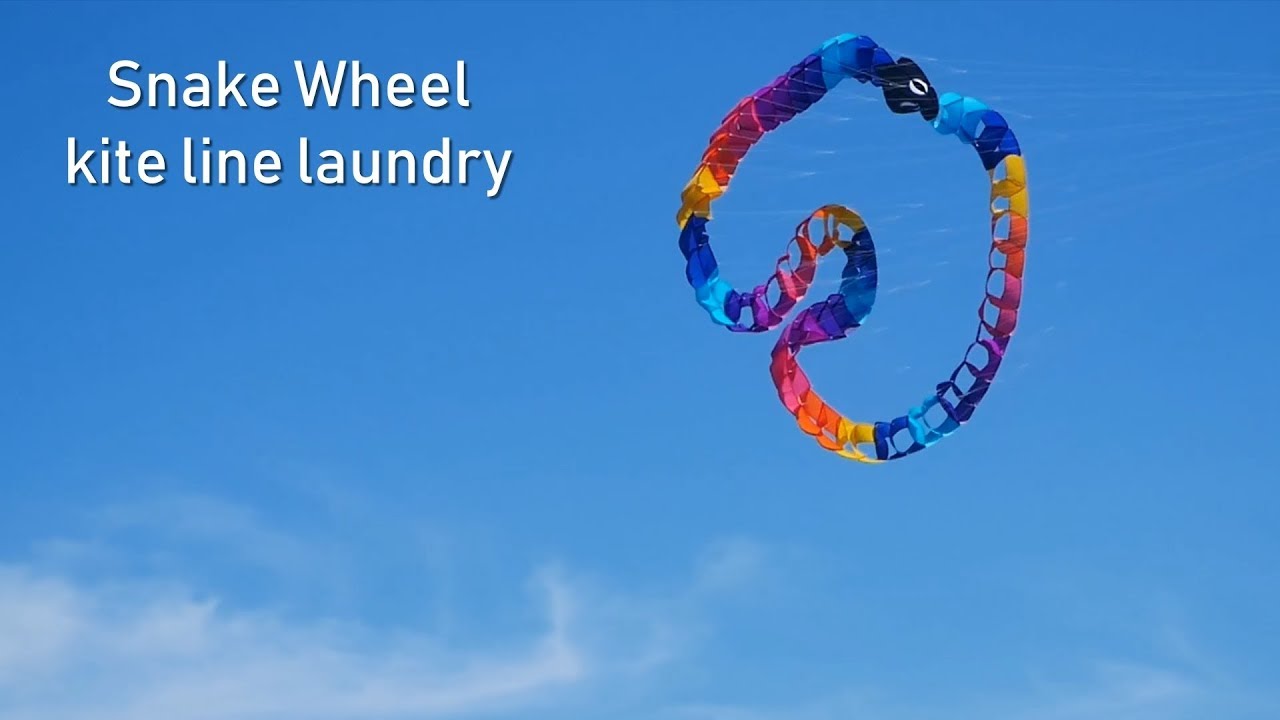 Snake Wheel kite line laundry - YouTube