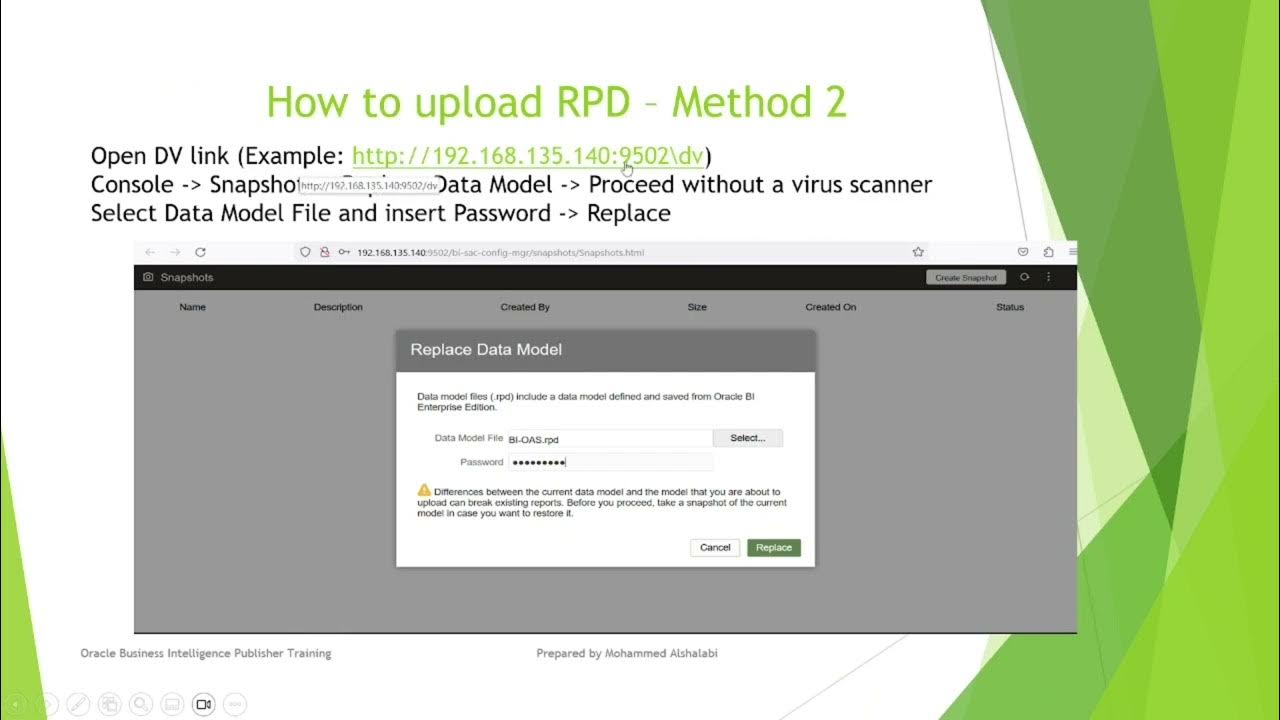 Creating Oracle BI Repository RPD #OAS 8 - How to upload RPD - YouTube