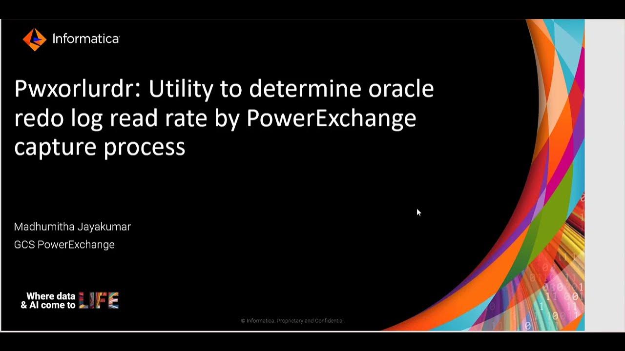 Pwxorlurdr: Utility to Determine Oracle Redo Log Read Rate by PowerExchange Capture Process ...