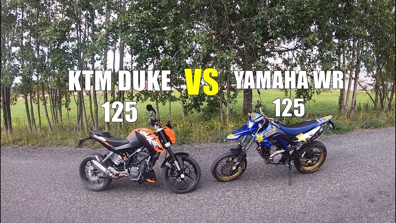 Yamaha WR 180 ir KTM DUKE apžvalga! - YouTube