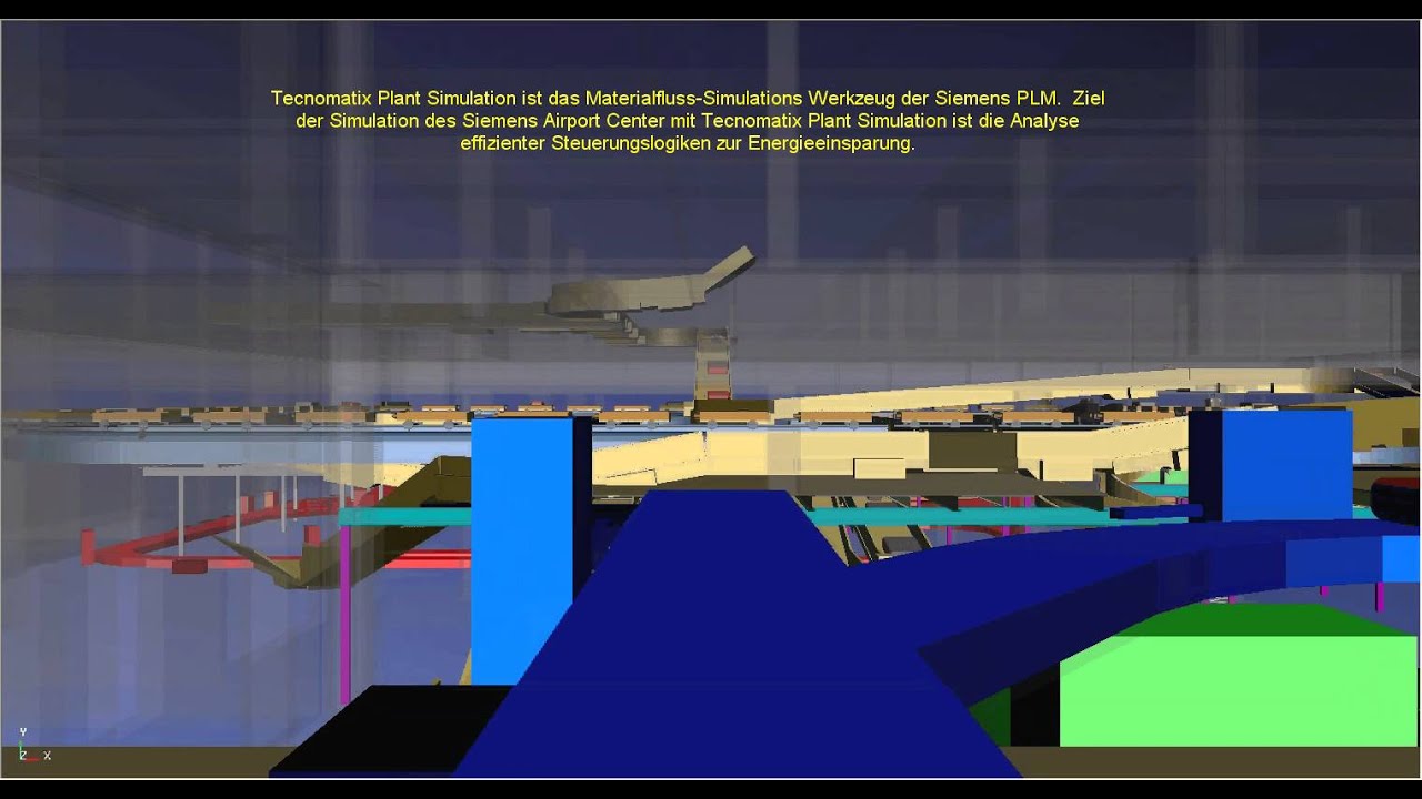 Airport Simulation Video of the Baggage Handling Conveyors - YouTube