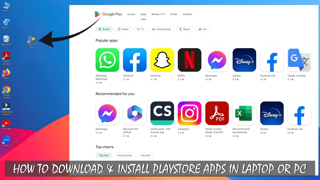 How to Download and Install Google Play Store on PC and Laptop ...